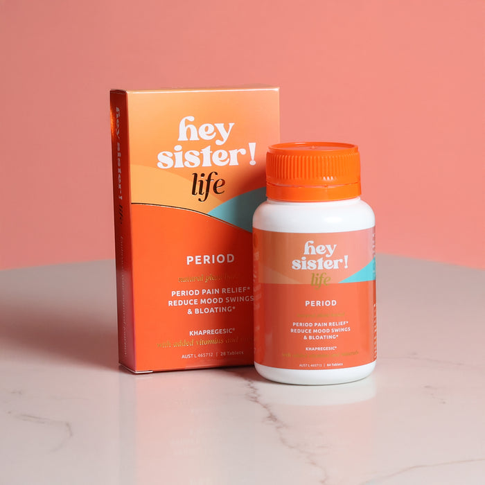 Natural Period & PMS Relief – Shop Now | Hey Sister!